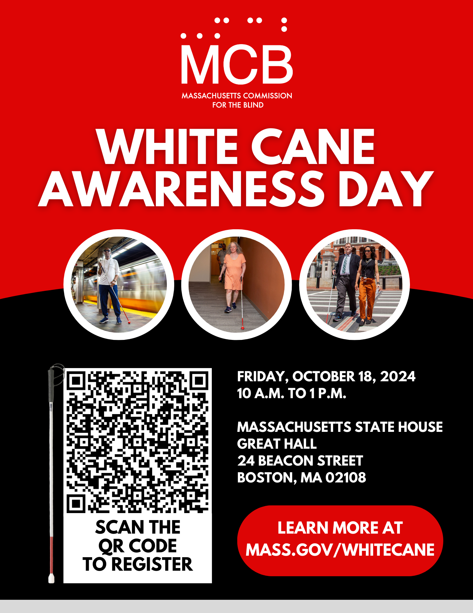 White Cane Awareness Month Promotional Toolkit | Mass.gov